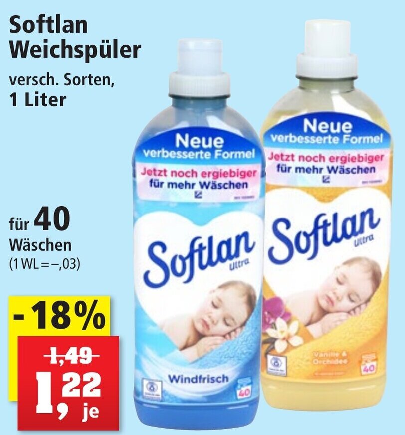 Wunderschne Softlan Weichspler Angebot Ebenbild