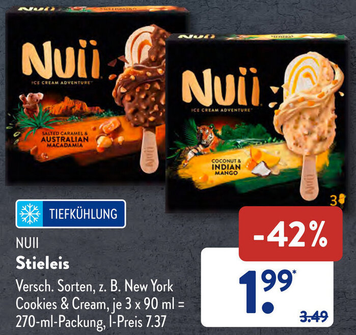 Nuii Stieleis 270 ml Packung Angebot bei Aldi Süd