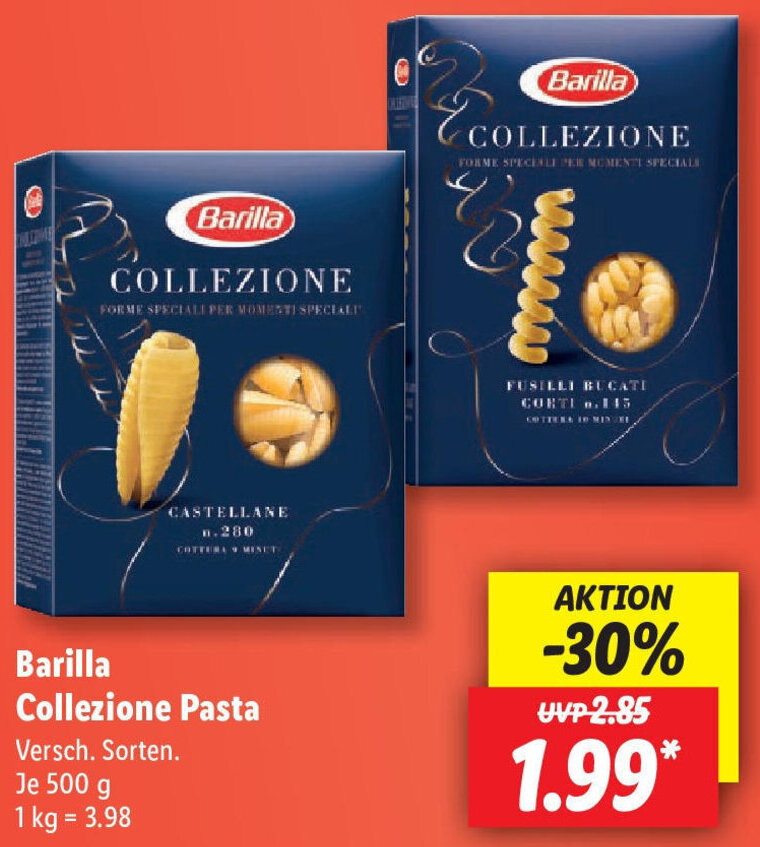 Barilla Collezione Pasta 500 g Angebot bei Lidl