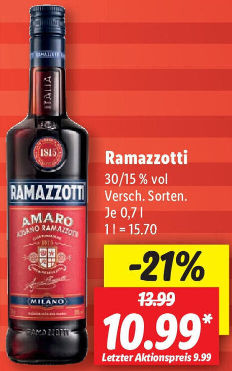 Wunderschãne Ramazzotti Angebot Lidl Ebenbild