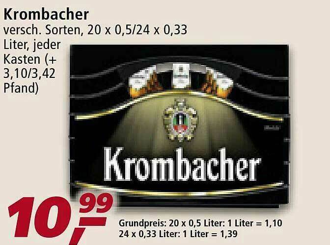 Alle Krombacher Angebote - Entdecken Sie das günstigste Krombacher Angebot!