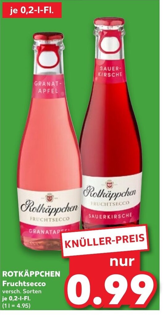Spannende Fruchtsecco Rotkãppchen Angebot Bild