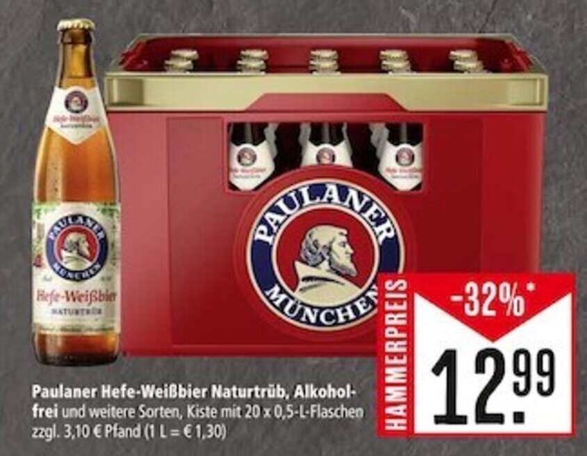Paulaner Hefe-Weißbier Naturtrüb, Alkohol-frei und weitere Sorten ...