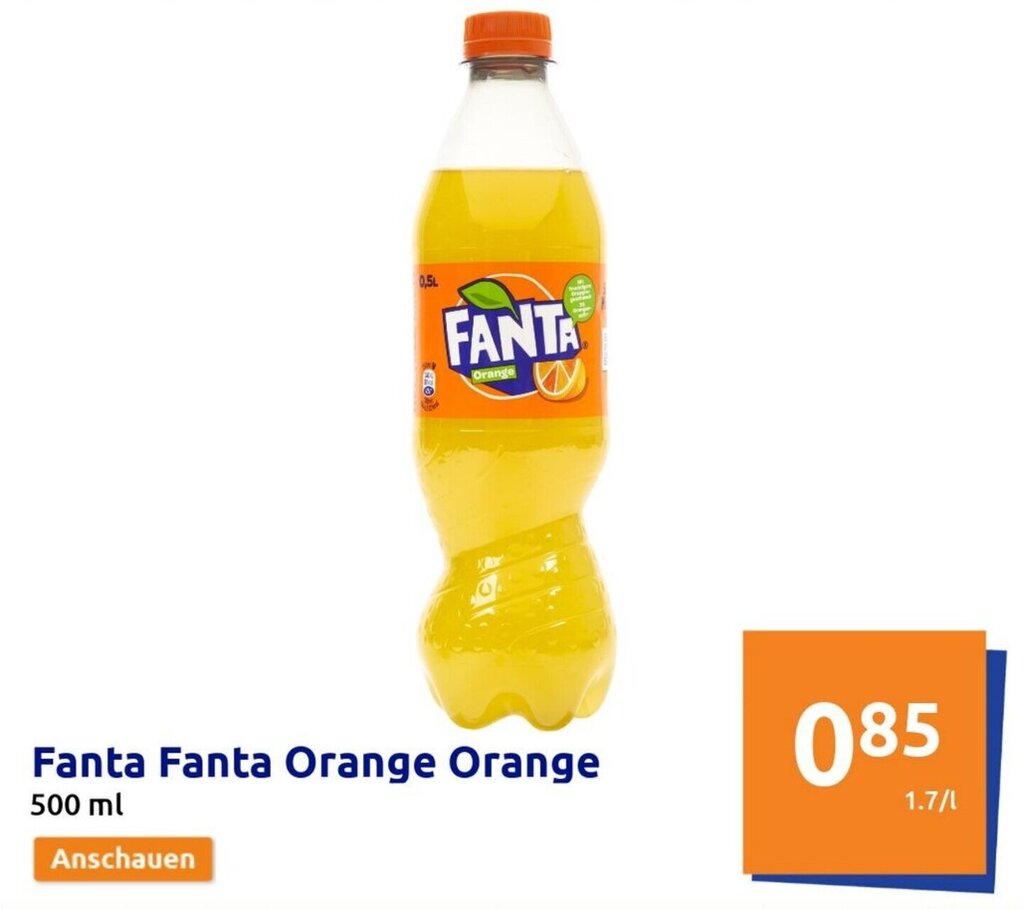 Fanta Fanta Orange Orange 500 ml Angebot bei Action
