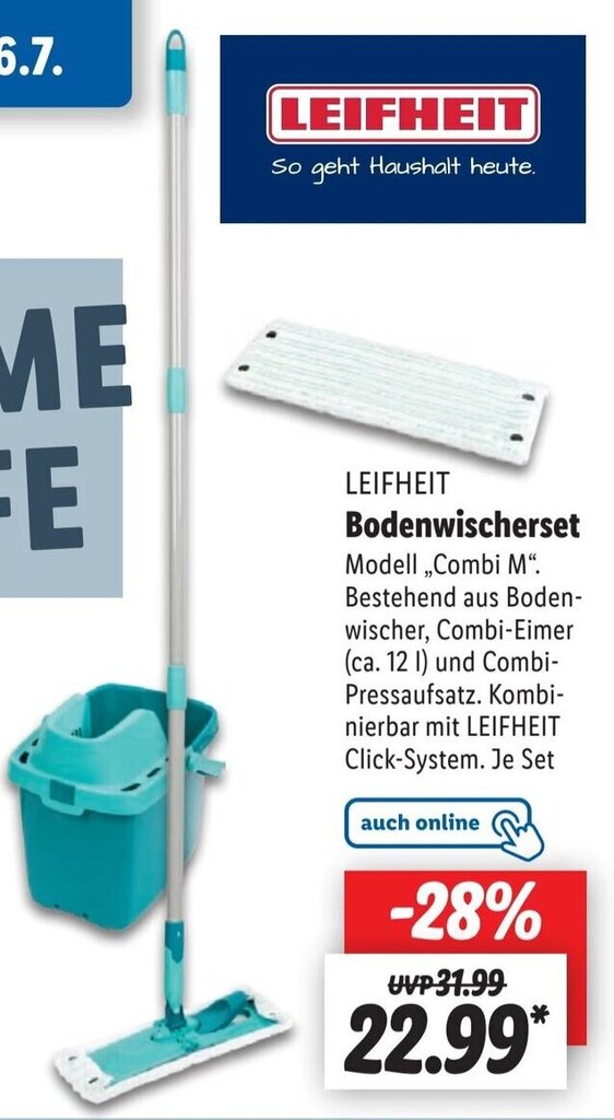 Wunderschöne Leifheit Wischer Angebot Ebenbild