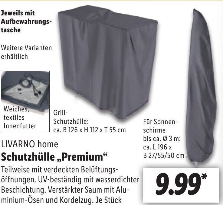 Verwunderlich Schutzhülle Auflagen Lidl Ebenbild