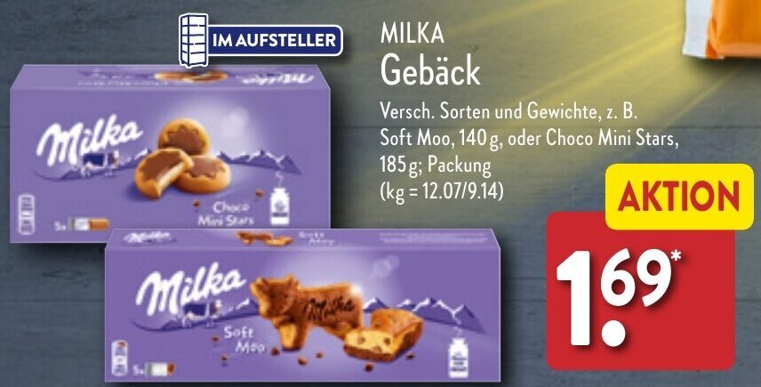 MILKA Gebäck Angebot bei Aldi Nord