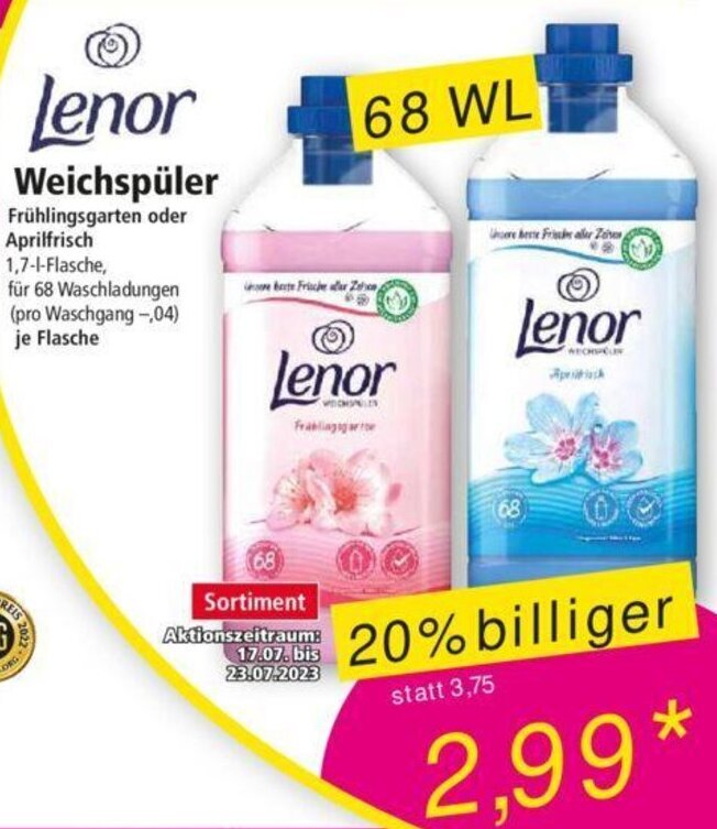 Wunderschãne Lenor Weichspã¼ler Angebot Ebenbild