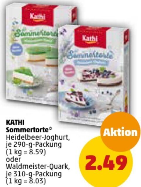 KATHI Sommertorte 290 g/310 g Packung Angebot bei PENNY