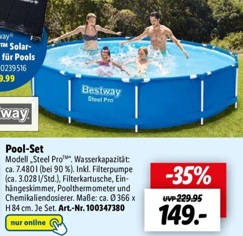 Bestway® Pool-Set ,,Steel Pro" Angebot bei Lidl