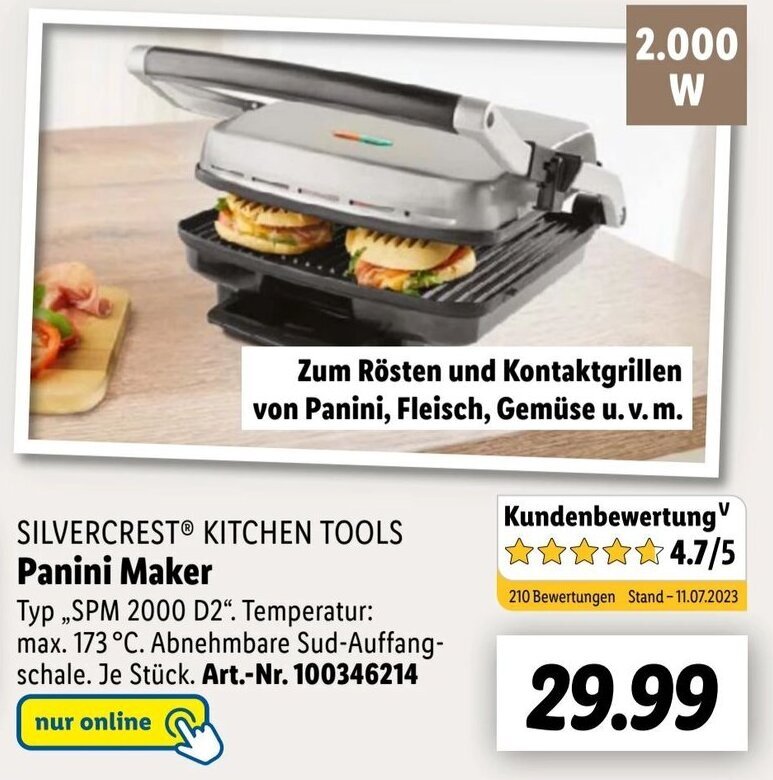 Machine Panini Lidl