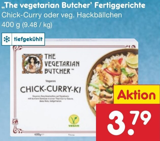 ,,The vegetarian Butcher' Fertiggerichte 400 g Angebot bei Netto Marken ...