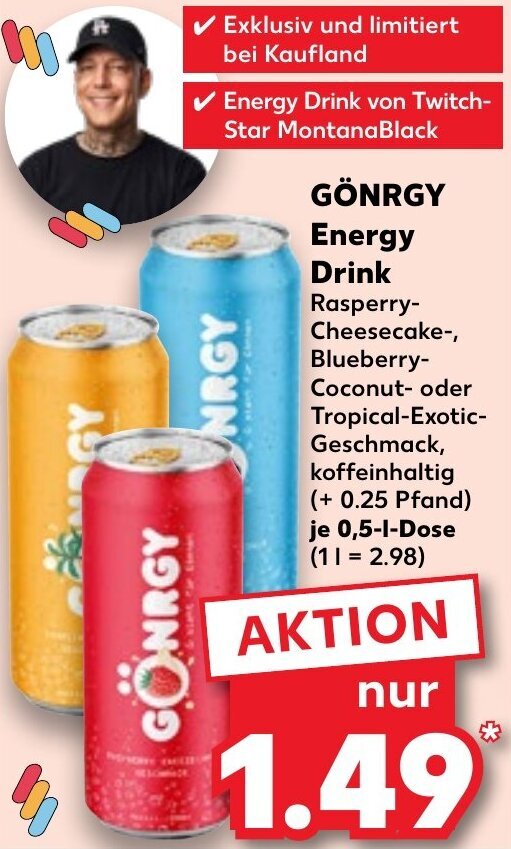 Gonrgy Energy Drink Kaufland