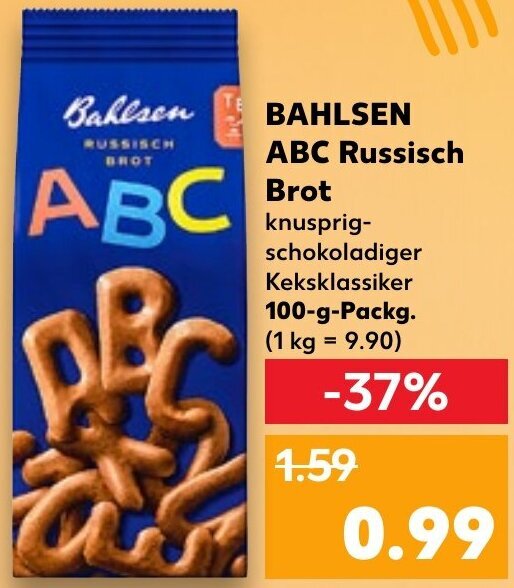 BAHLSEN ABC Russisch Brot 100 g Packg. Angebot bei Kaufland