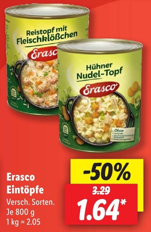 Erstaunlich Erasco Eintöpfe Angebot Ebenbild