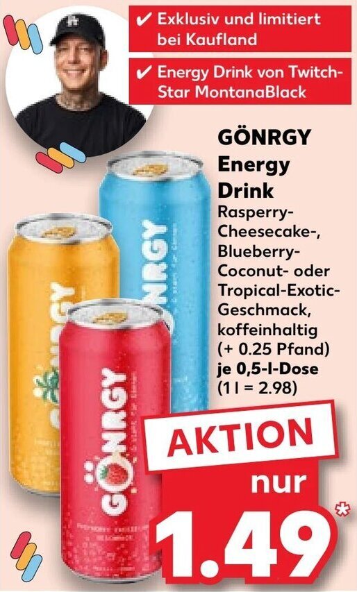 Spannende Gonrgy Energy Drink Kaufland Ebenbild