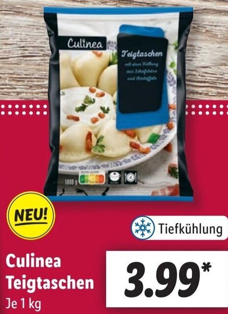 Culinea Teigtaschen 1 kg Angebot bei Lidl