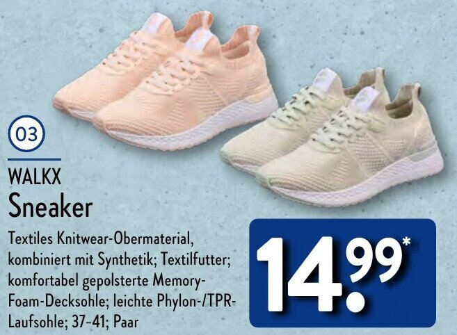 WALKX Sneaker Angebot bei Aldi Nord