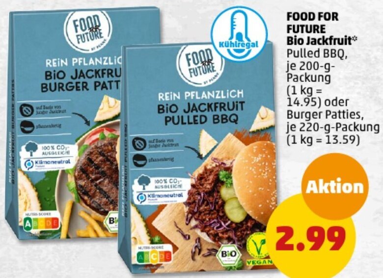 FOOD FOR FUTURE Bio Jackfruit 200/220 g Packung Angebot bei PENNY