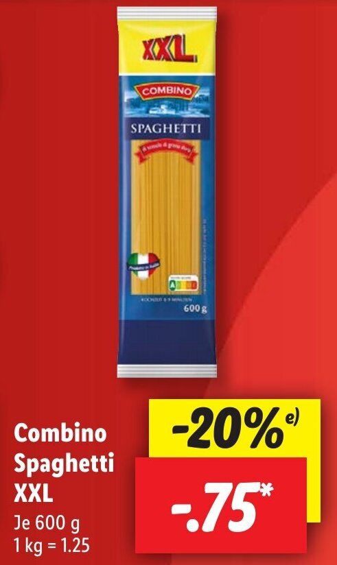 Combino Spaghetti XXL 600 g Angebot bei Lidl