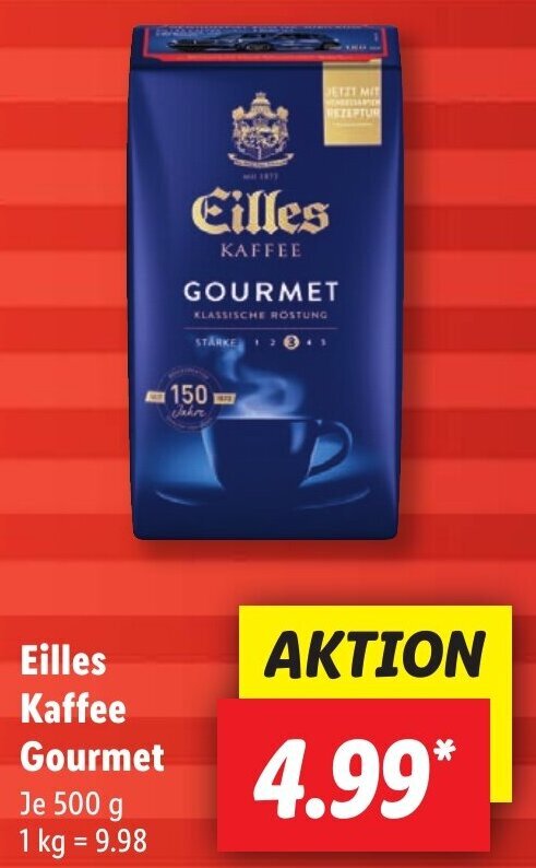 Eilles Kaffee Gourmet 500 g Angebot bei Lidl