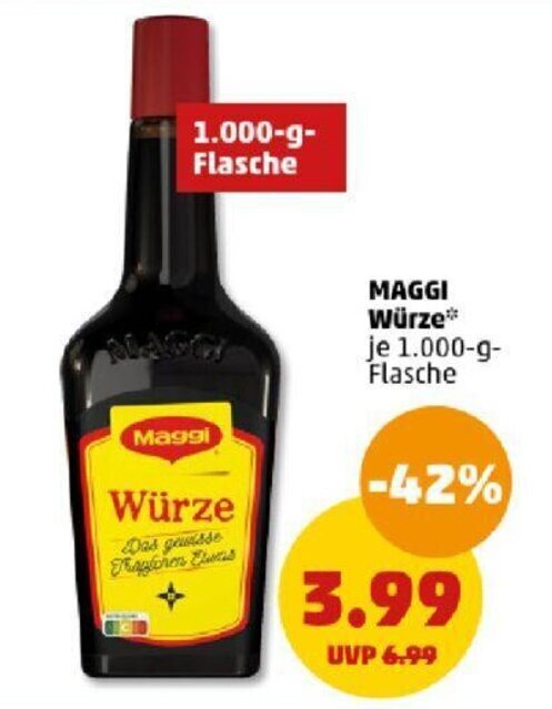 MAGGI Würze* 1.000-g-Flasche Angebot bei PENNY