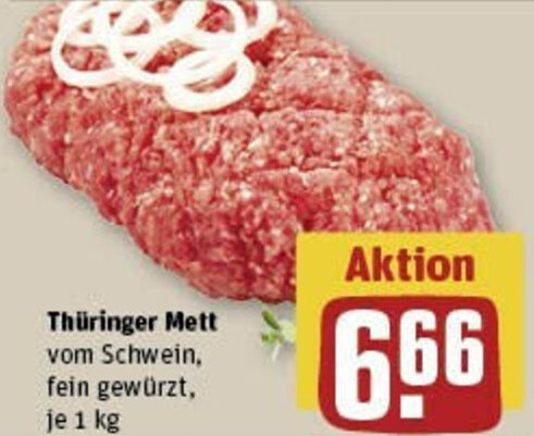Thüringer Mett 1 kg Angebot bei REWE