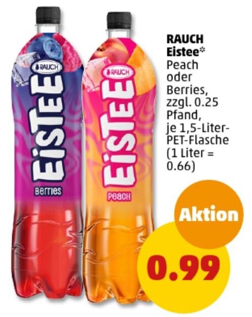 RAUCH Eistee* 1,5-Liter-PET-Flasche Angebot bei PENNY