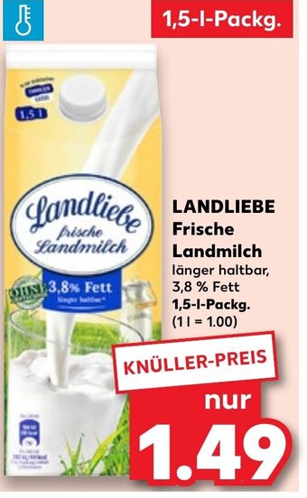 LANDLIEBE Frische Landmilch 1,5-l-Packg. Angebot bei Kaufland