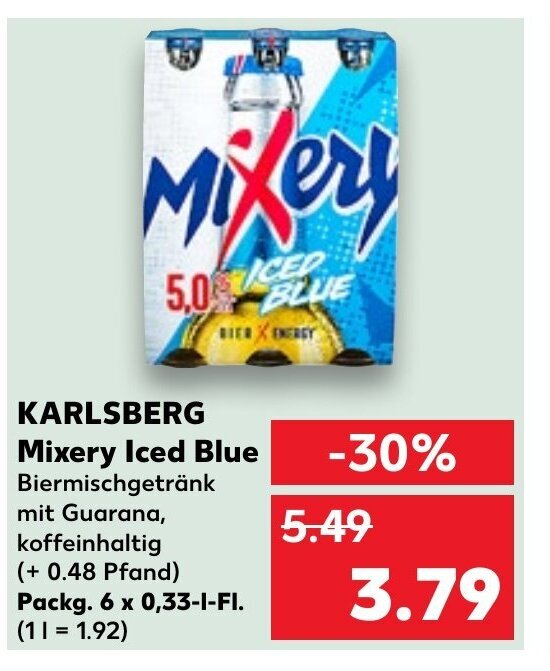 KARLSBERG Mixery Iced Blue 6 x 0,33 l Fl. Angebot bei Kaufland
