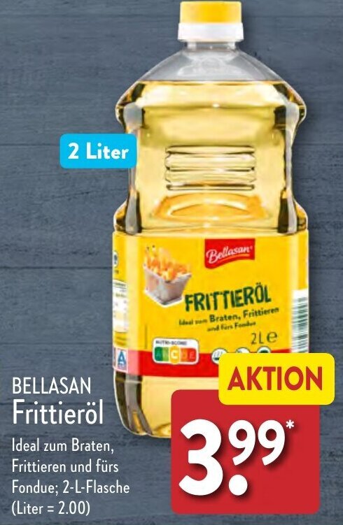 BELLASAN Frittieröl 2 L Flasche Angebot bei Aldi Nord