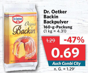 Dr. Oetker Backin Backpulver 160-g-Packung Angebot bei Combi