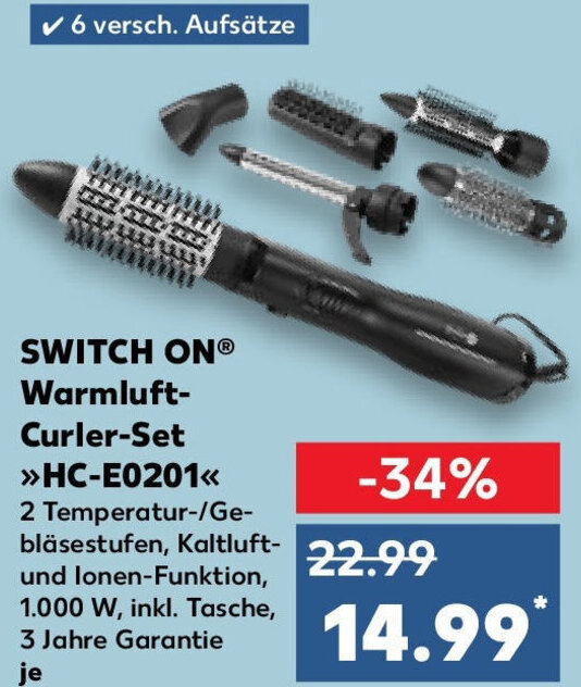 SWITCH ONⓇ Warmluft-Curler-Set >>HC-E0201