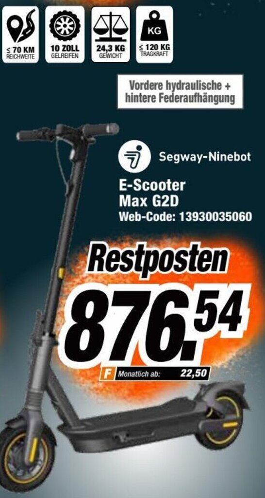Segway-Ninebot E-Scooter Max G2D Angebot bei Expert