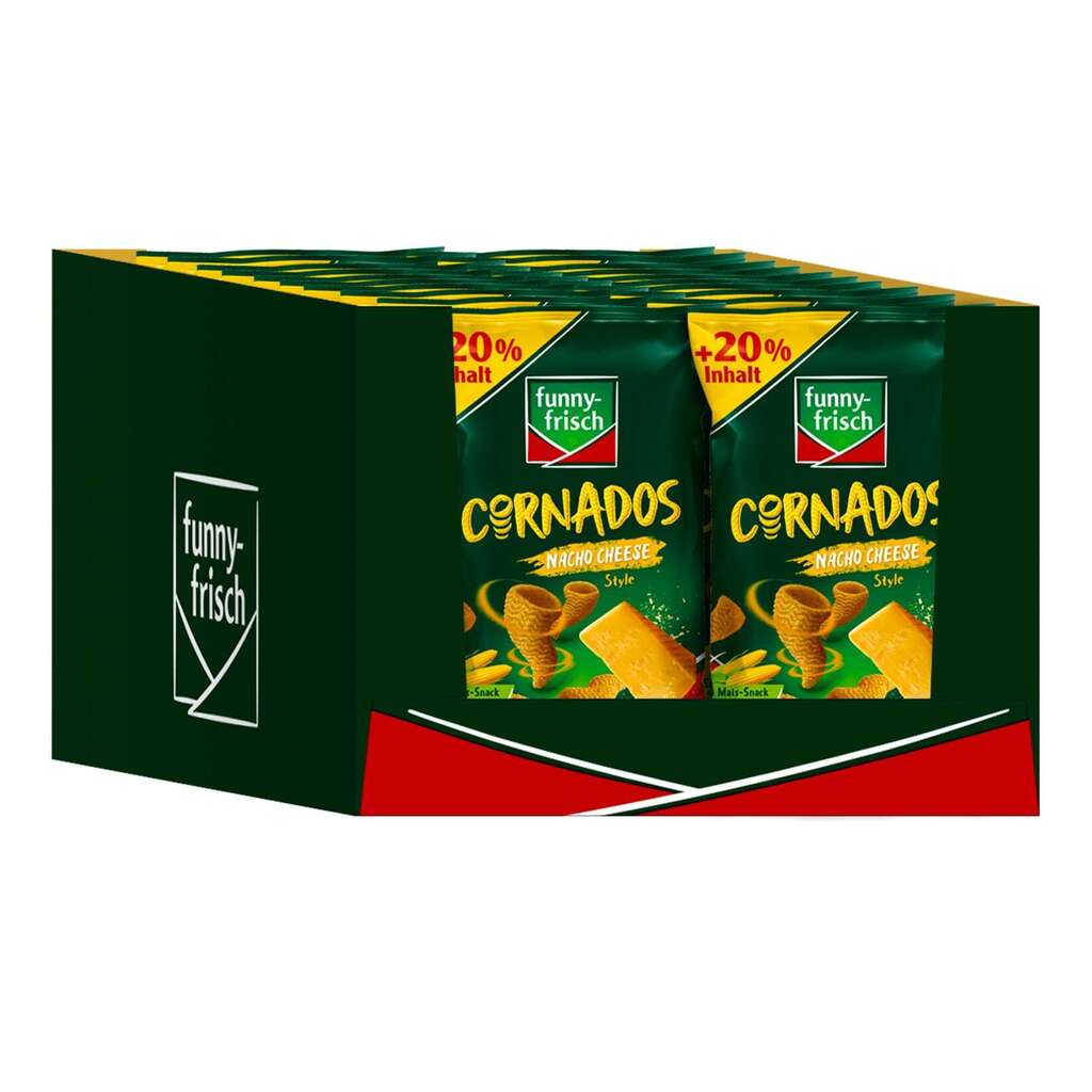 Funny-frisch cornados nacho cheese +20% inhalt 96 g, 16er pack Angebot ...