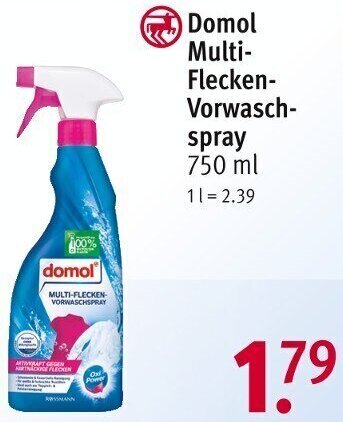 Domol Multi Flecken Vorwaschspray 750 ml Angebot bei Rossmann