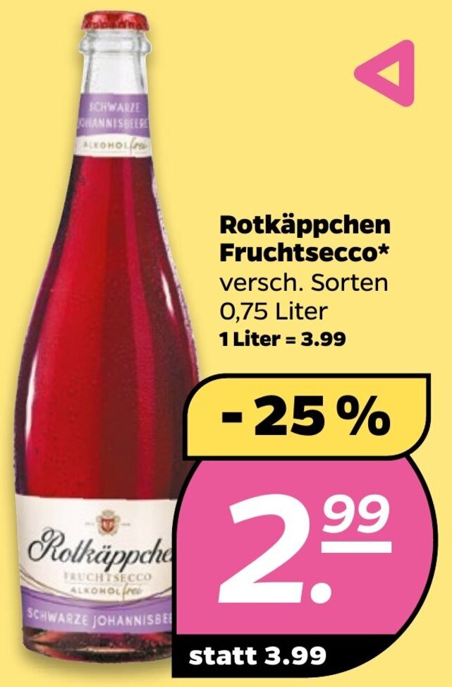 Spannende Fruchtsecco Rotkãppchen Angebot Bild