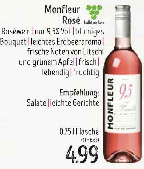 Monfleur Rosé Angebot bei Edeka Struve