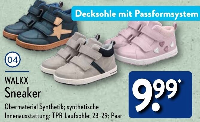 WALKX Sneaker Angebot bei Aldi Nord