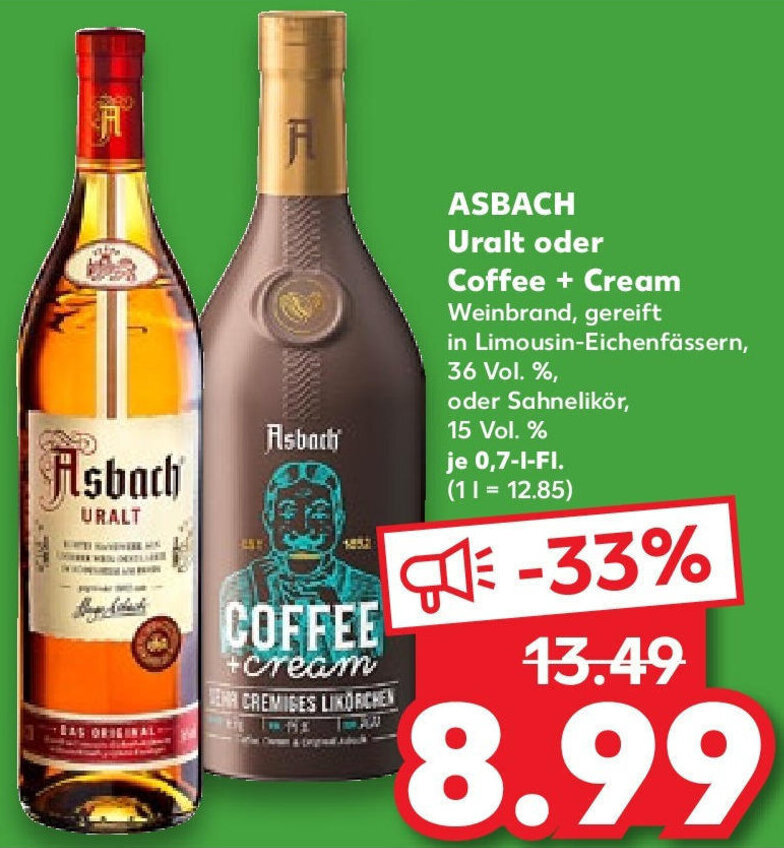 ASBACH Uralt Oder Coffee Cream 0 7 L Fl Angebot Bei Kaufland asbach-uralt-oder-coffee-cream-0-7-l-fl-angebot-bei-kaufland