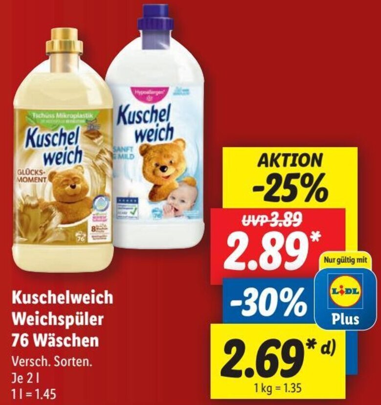 Erstaunlich Kuschelweich Weichspler Angebot Ebenbild