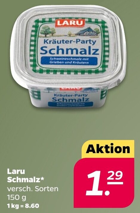 Laru Schmalz 150 g Angebot bei NETTO