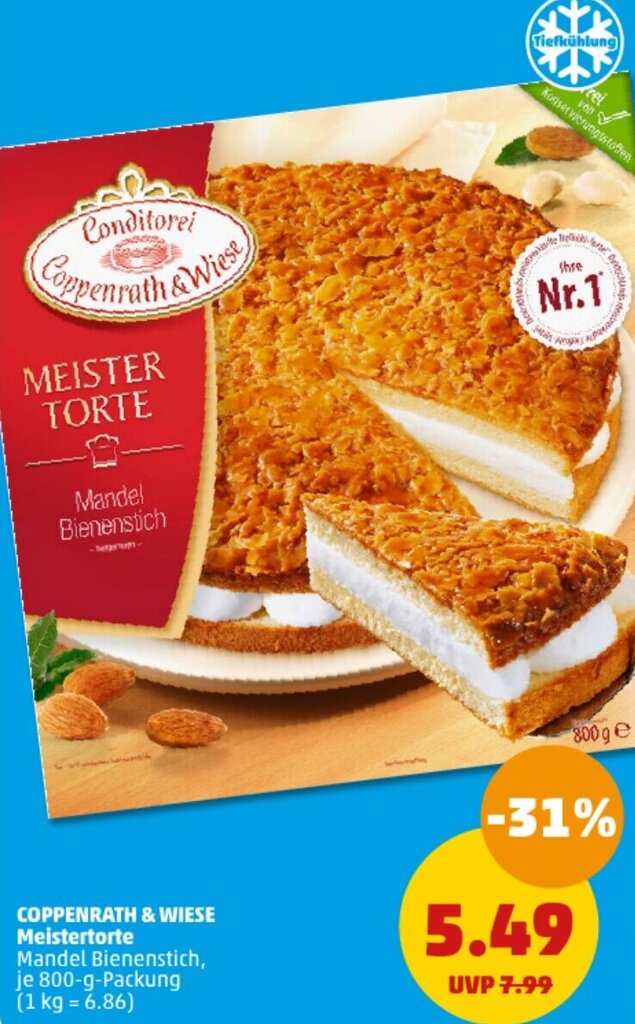 COPPENRATH & WIESE Meistertorte 800 g Packung Angebot bei PENNY