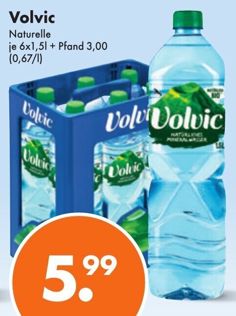 Volvic Naturelle 6x1,5 L Angebot bei Trink und Spare