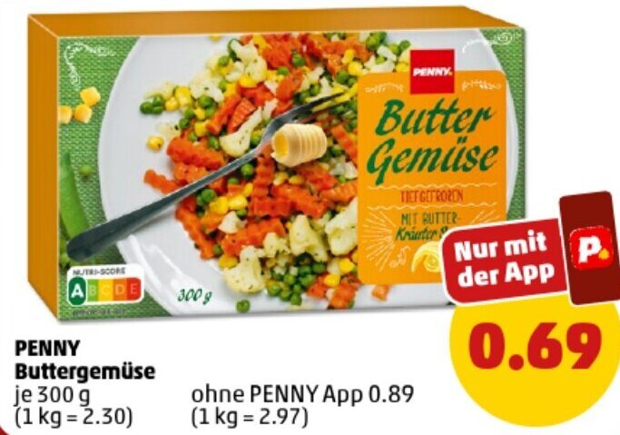 PENNY Buttergemüse 300 g Angebot bei PENNY