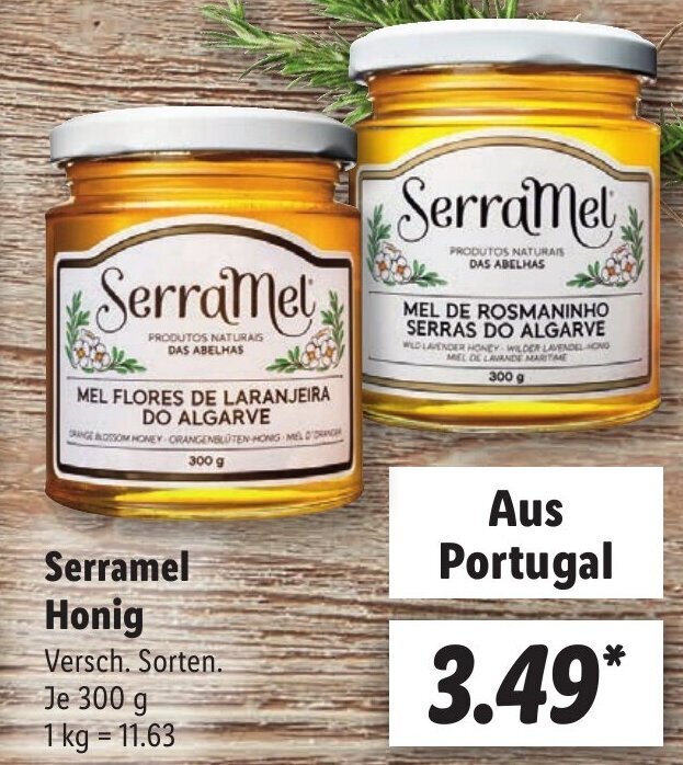 Serramel Honig 300 g Angebot bei Lidl