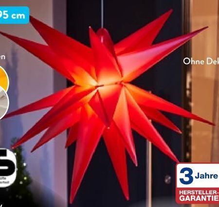3-d-leuchtstern Angebot bei Aldi Nord