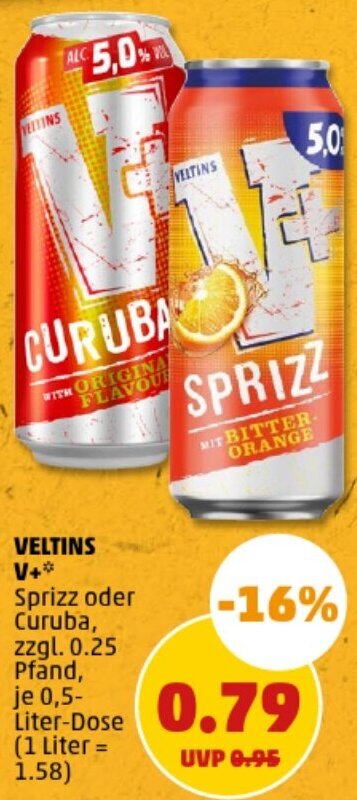 VELTINS V+ 0,5 Liter Dose Angebot bei PENNY
