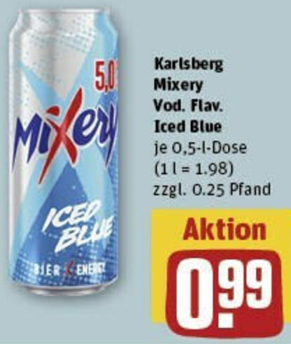 Karlsberg Mixery Vod. Flav. Iced Blue 0,5 L Dose Angebot bei REWE