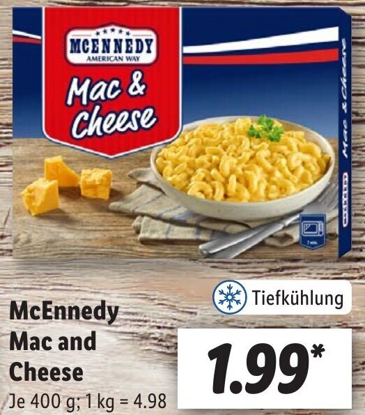 McEnnedy Mac and Cheese 400 g Angebot bei Lidl